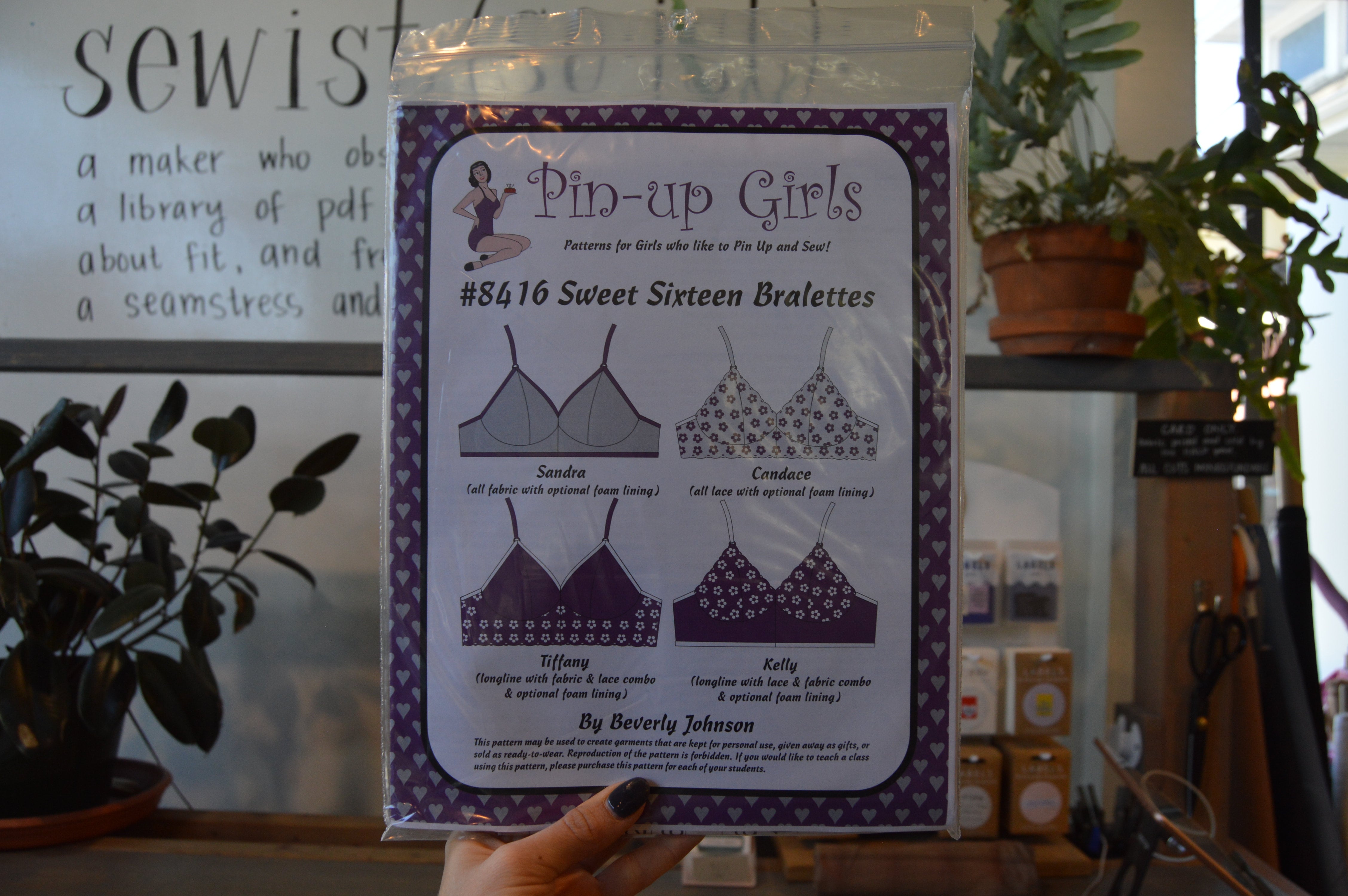 Pin-Up Girls Pattern | Sweet Sixteen Bralette | Salt Lake Sewciety