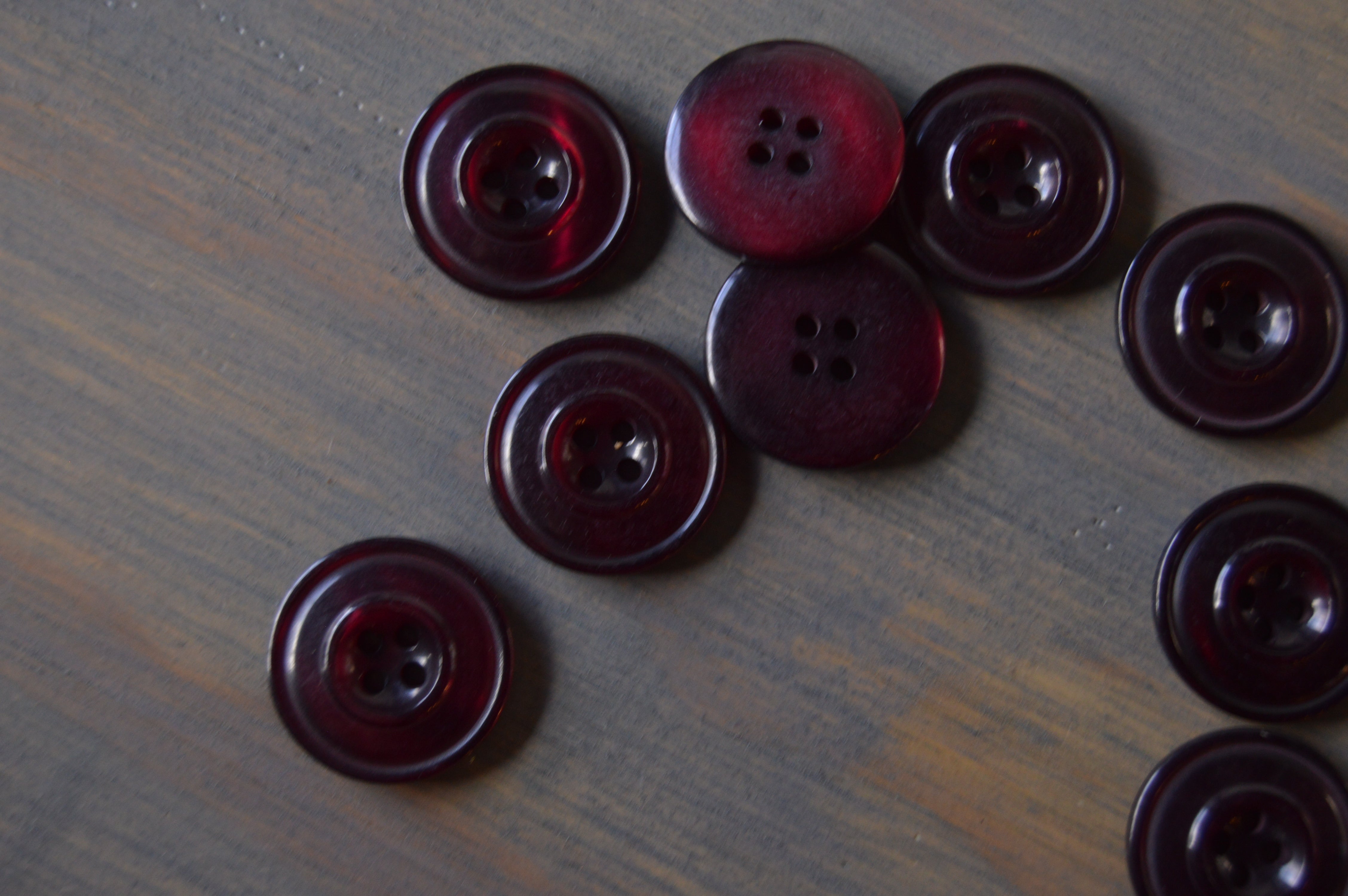 Ruby Red Buttons (3/4") | Salt Lake Sewciety