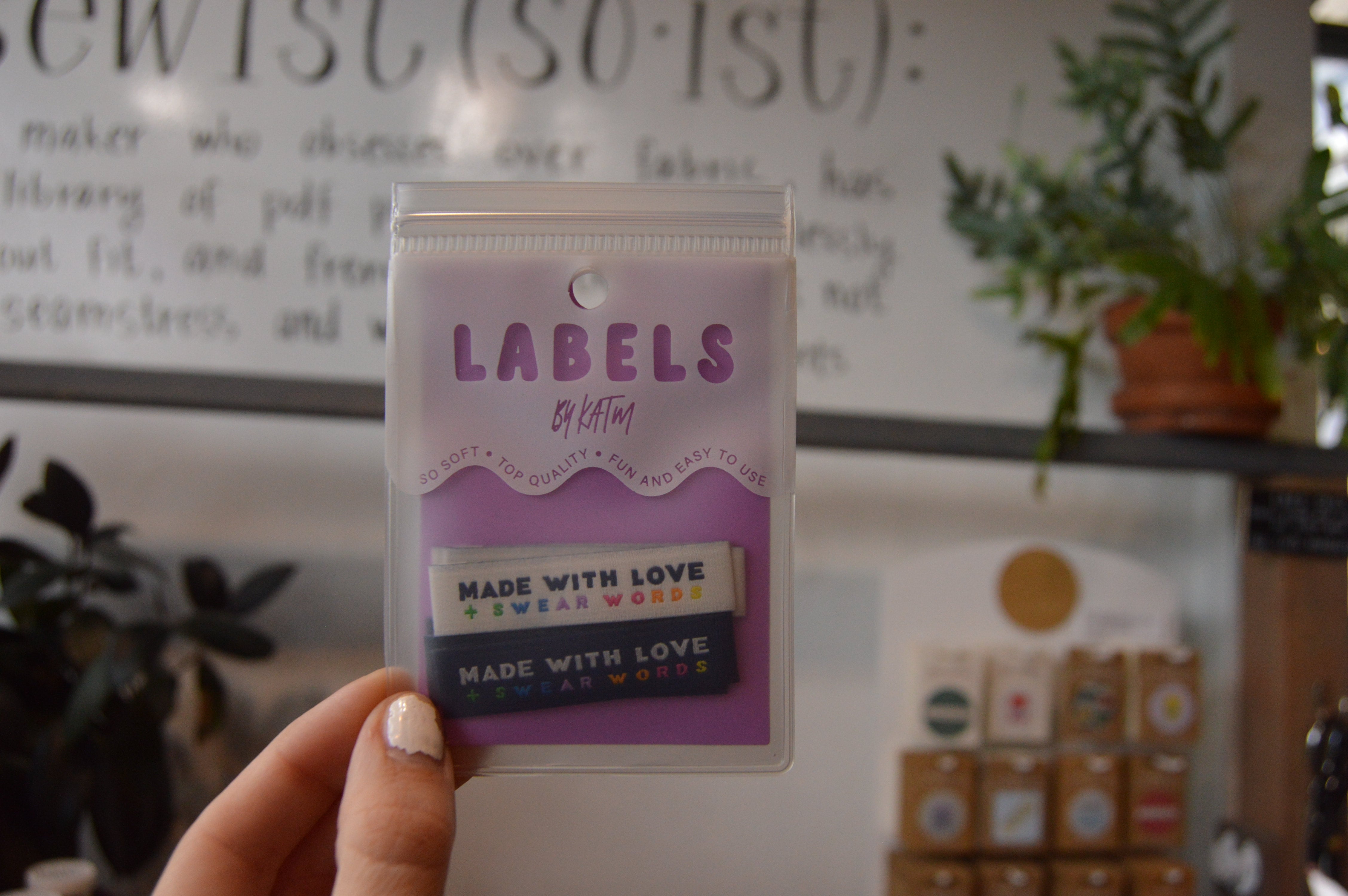 Made with Love + Swear Words Labels | KATM | Salt Lake Sewciety