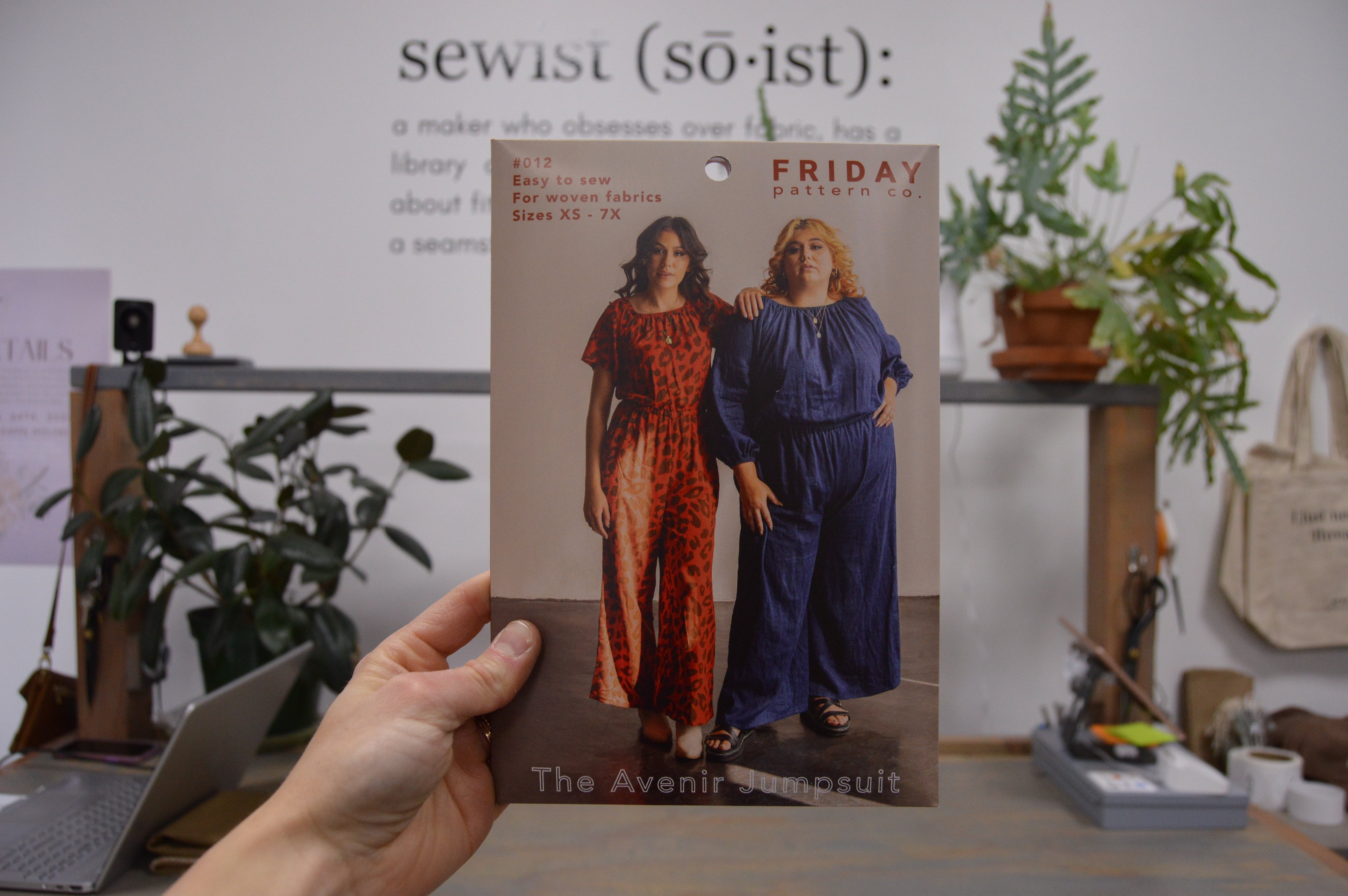 Avenir Jumpsuit Paper Pattern | Friday Pattern Co | Salt Lake Sewciety