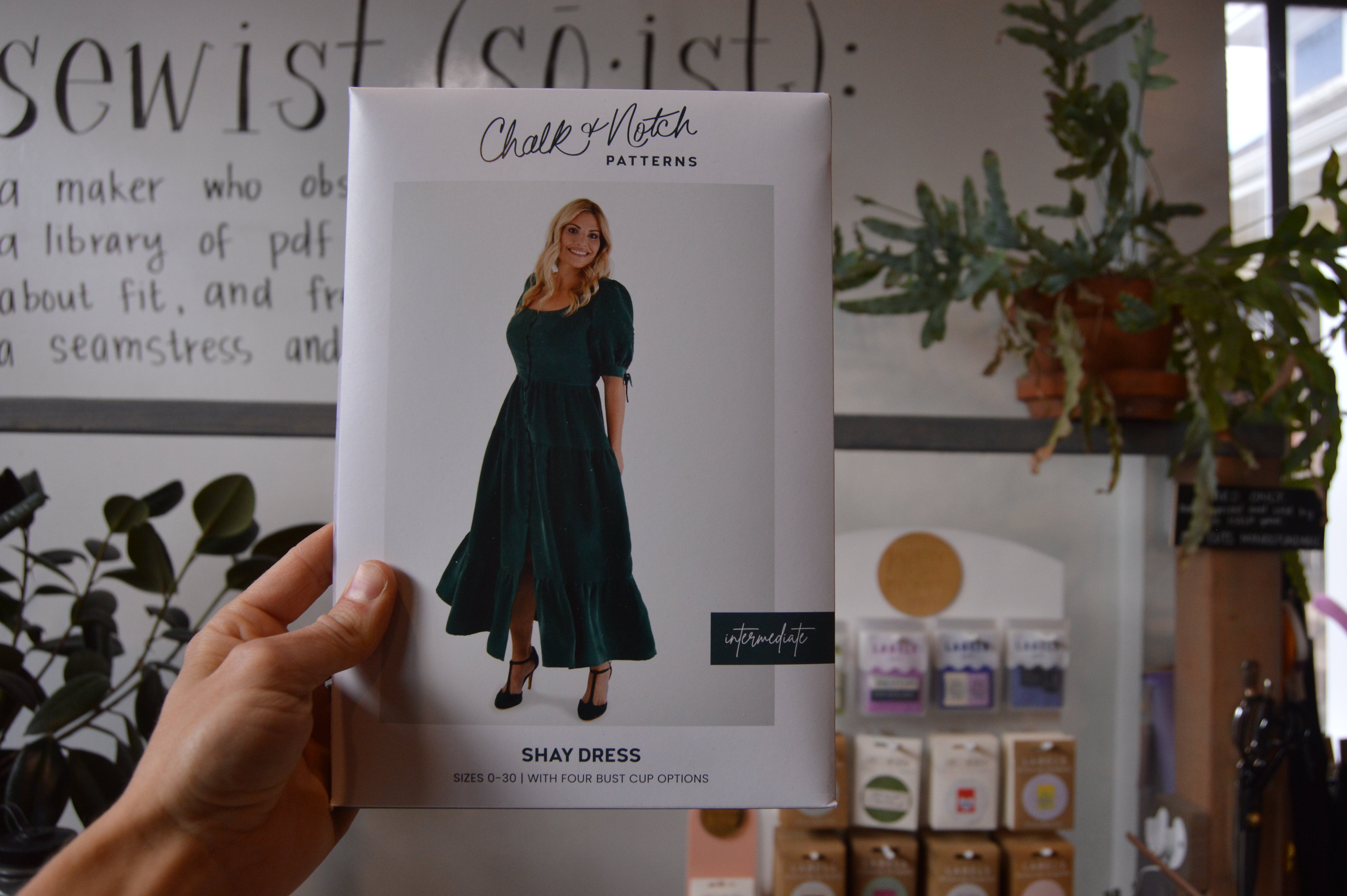 Shay Dress Paper Pattern | Chalk and Notch | Salt Lake Sewciety