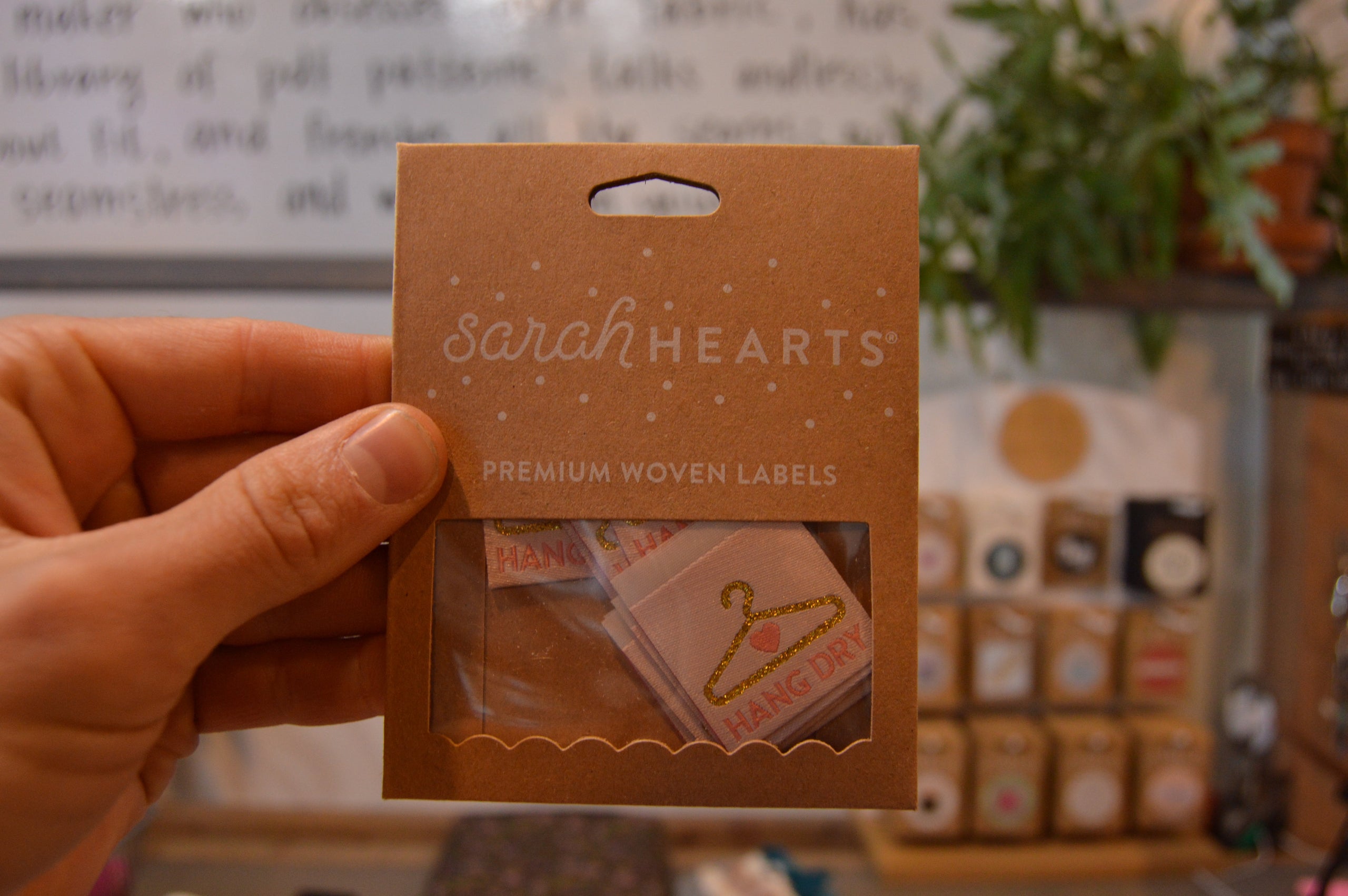 Hang Dry Labels | Sarah Hearts | Salt Lake Sewciety